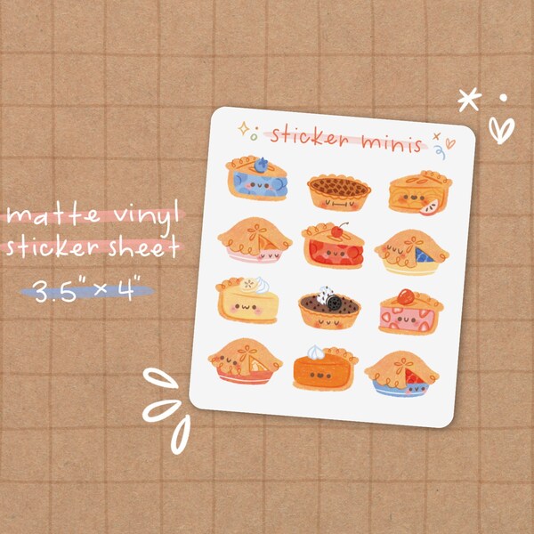 Cute Food Stickers - Etsy