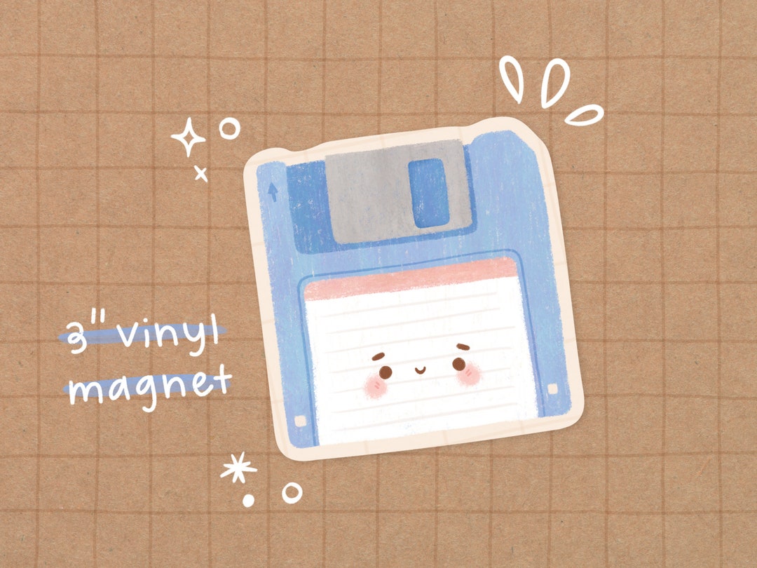 Floppy Disk Vinyl Magnet Kawaii Magnet Video Game Magnet Cute ...