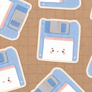 Floppy Disk Vinyl Magnet Kawaii Magnet Video Game Magnet Cute ...