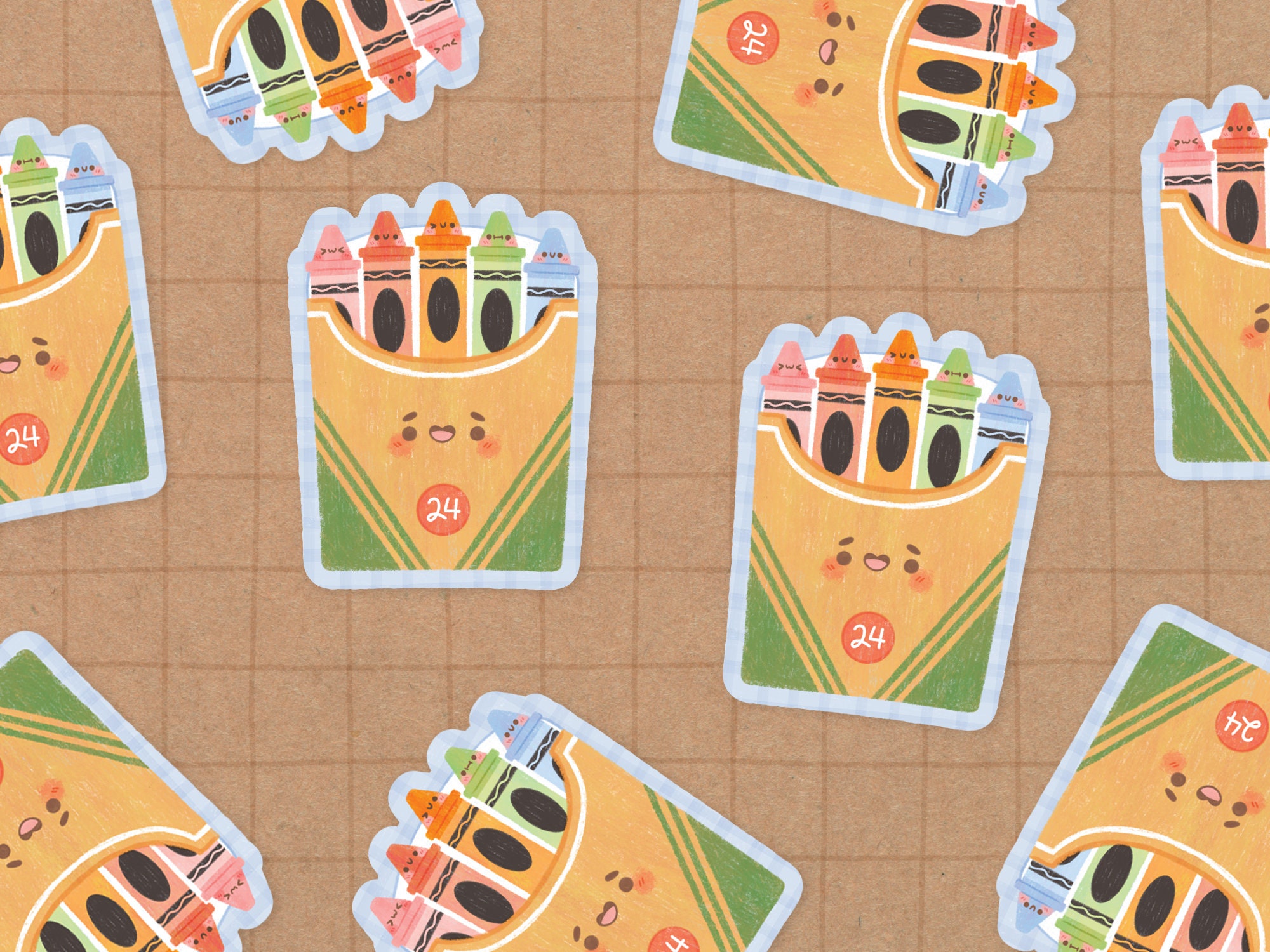 Crayon Vinyl Magnet Kawaii Magnet Cute Art Magnet Cute - Etsy