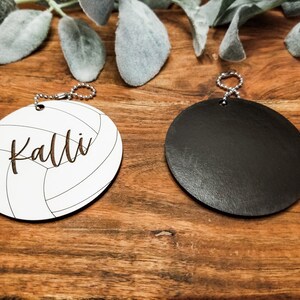Volleyball Bag Tag, Volleyball Name Tag, Personalized Volleyball ...