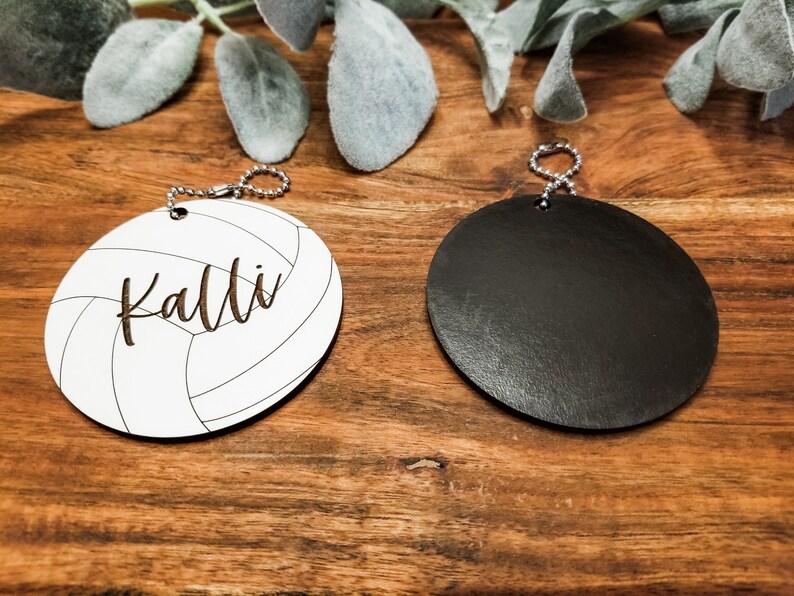 Volleyball Bag Tag, Volleyball Name Tag, Personalized Volleyball ...