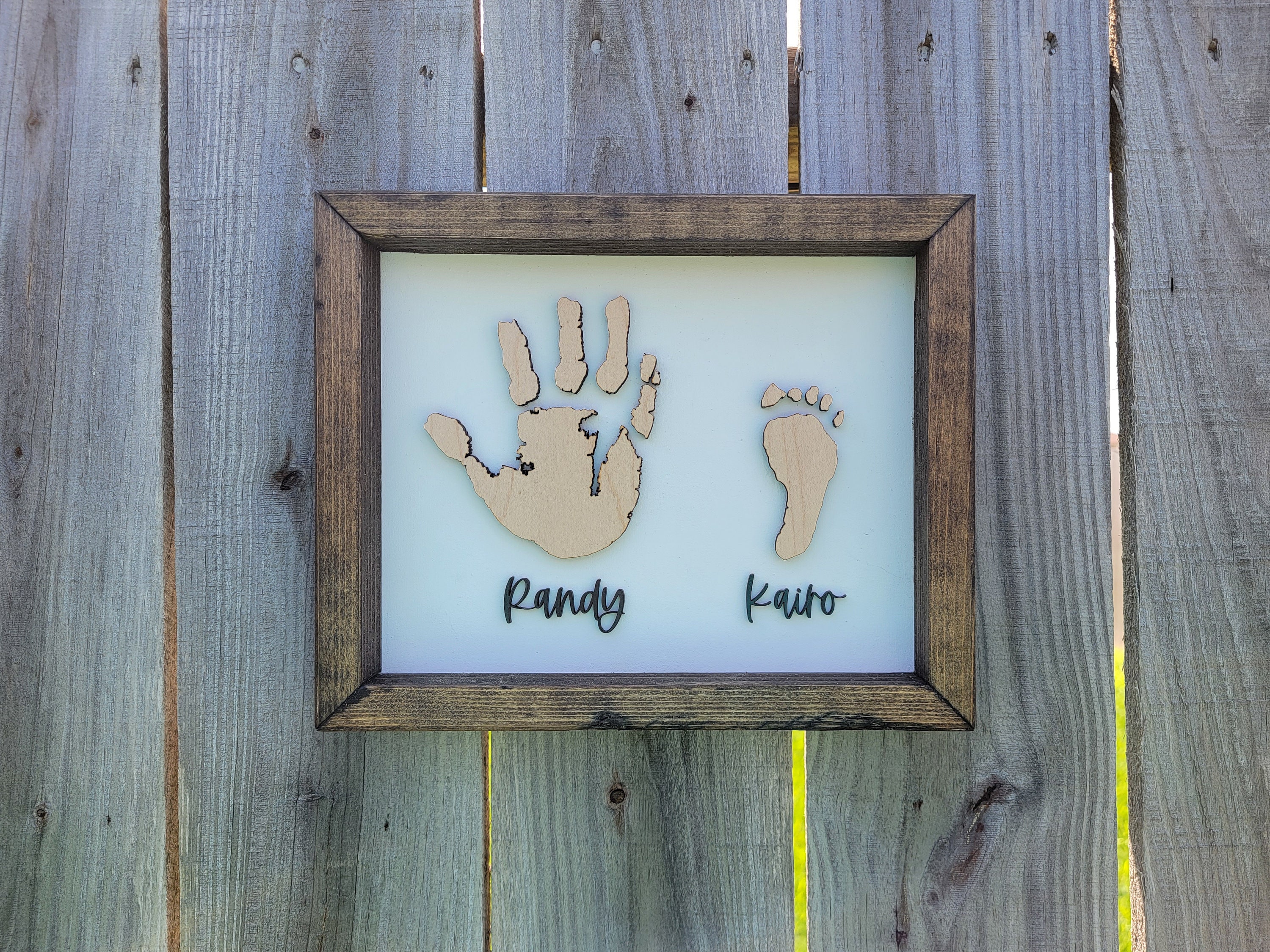 Handprint Sign Wooden Kid Handprint Sign Nursery Decor - Etsy Australia