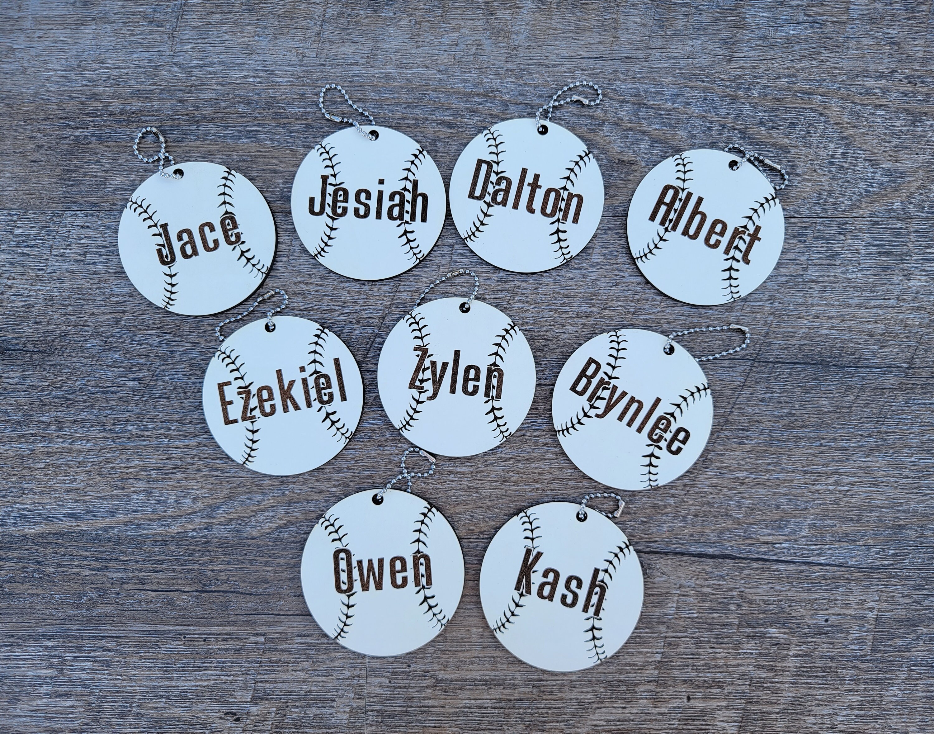 Baseball Bag Tag, Engraved Baseball Name Tag, Personalized Baseball ...