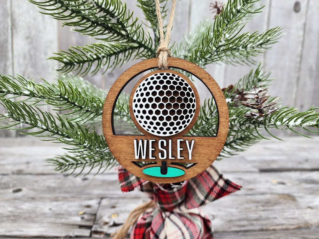 Golf Christmas Ornament, Personalized Golf Ornament, Golf Coach Gift ...