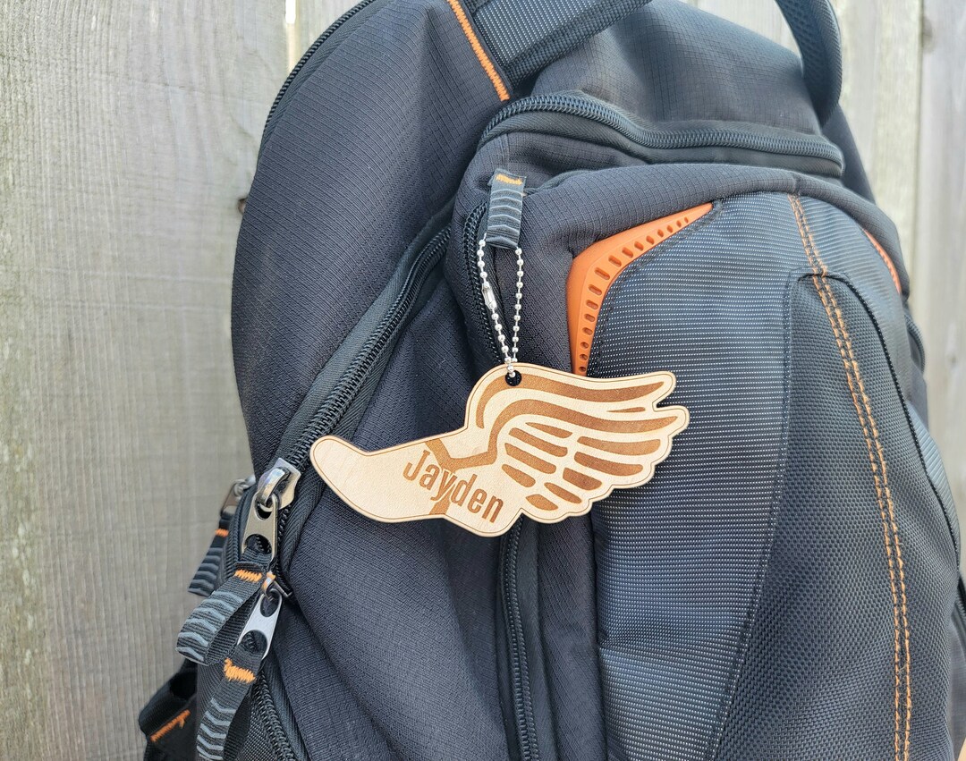 Track Bag Tag, Engraved Two Sided Track Name Tag, Personalized Track ...