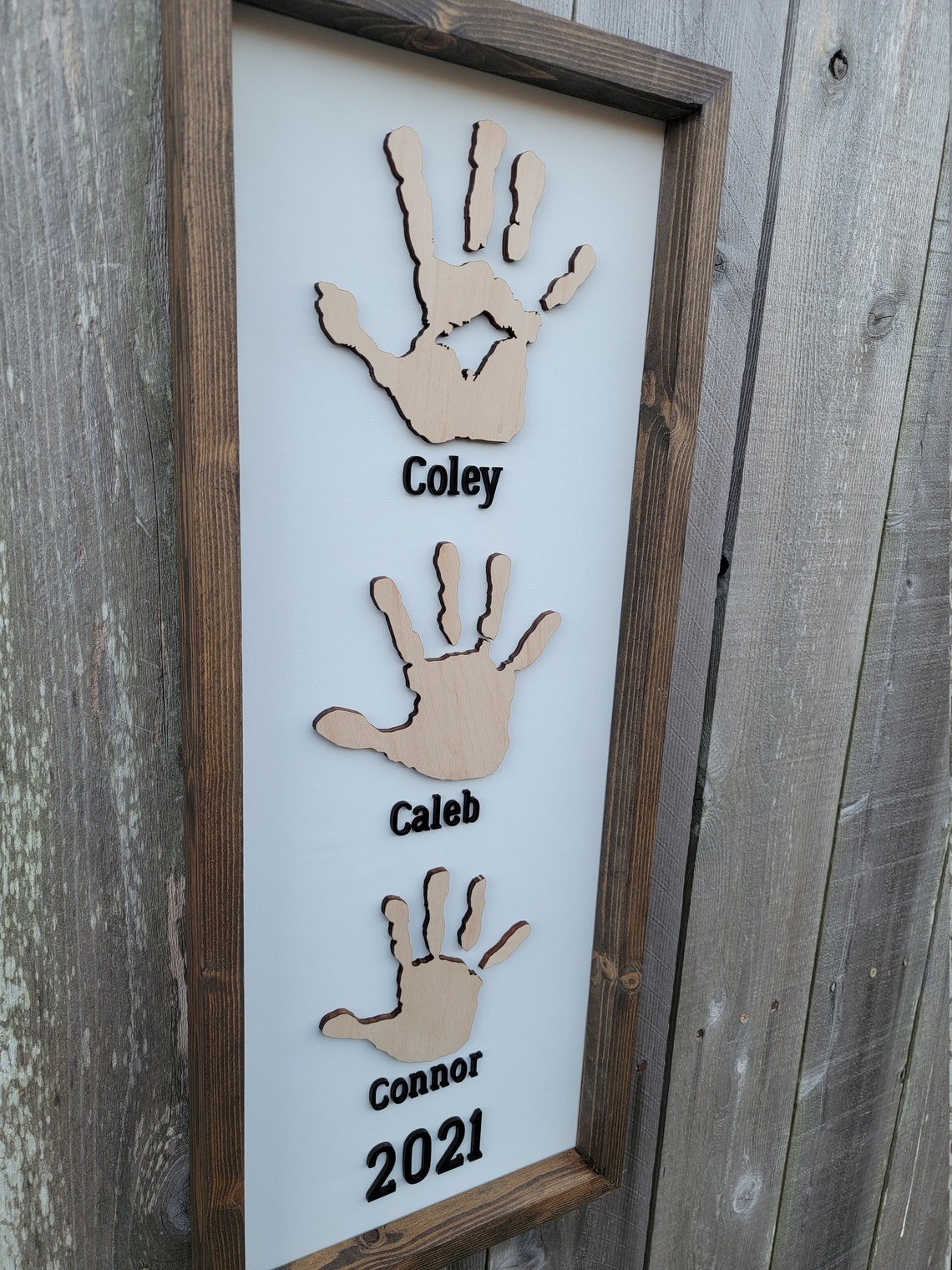 Vertical Handprint Sign | Etsy
