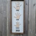 Vertical Handprint Sign - Etsy