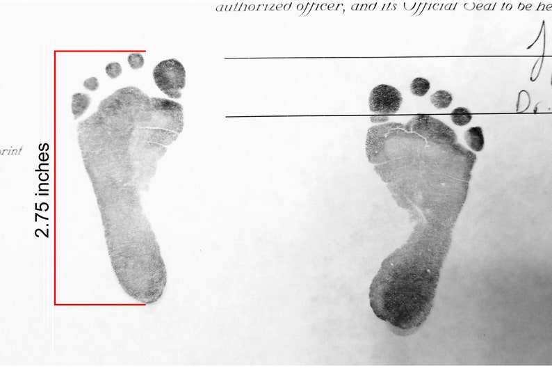 Newborn Footprint Sign, Newborn Baby Keepsake, Engraved Footprint, Baby ...