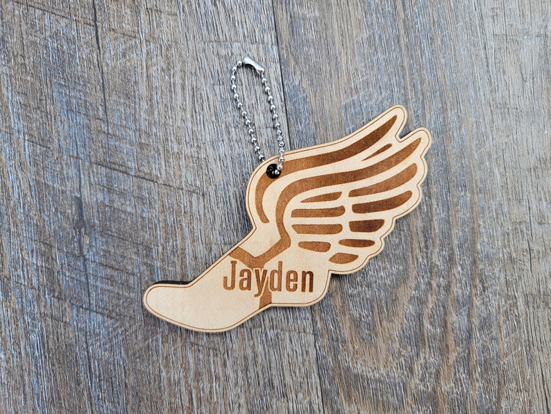 Track Bag Tag, Engraved Two Sided Track Name Tag, Personalized Track ...