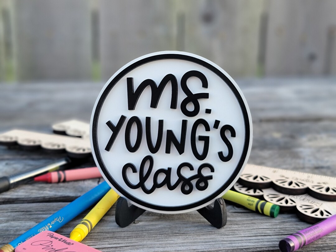 Personalized Desktop Teacher Sign, Mini Desk Sign, Personalized Teacher ...