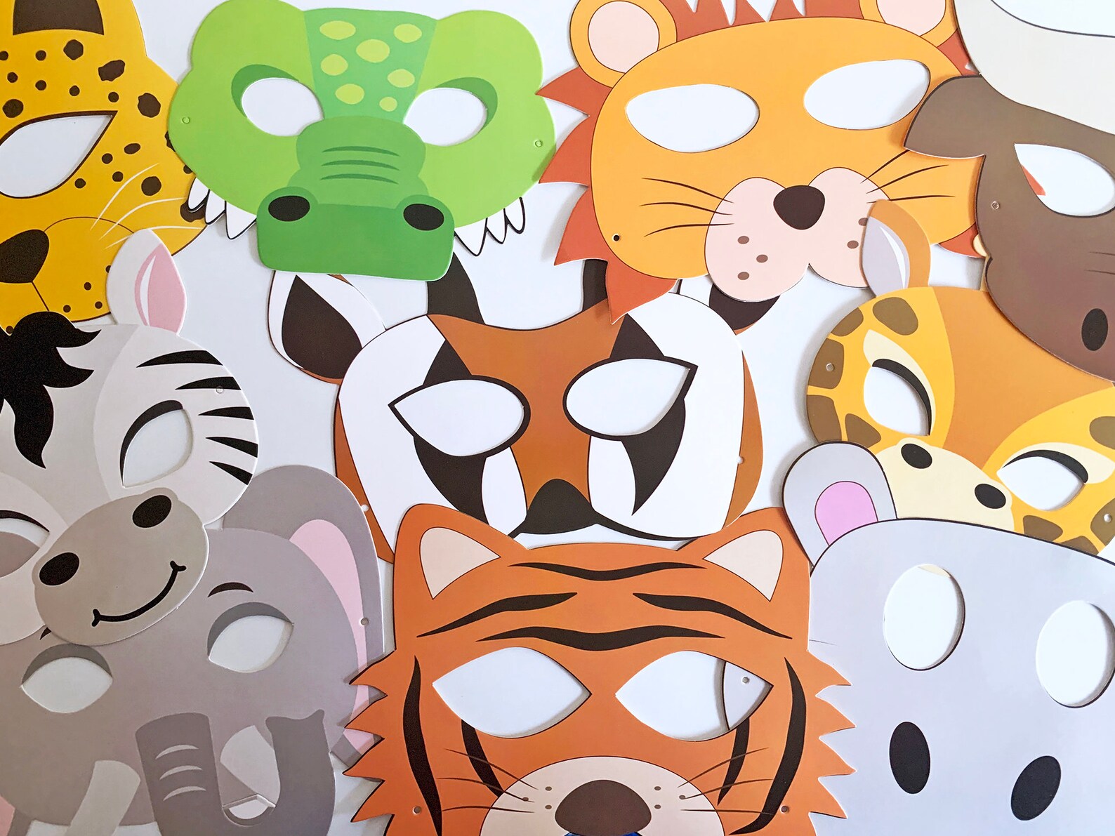 Kids Paper Animal Masks // 10 Pack - Etsy