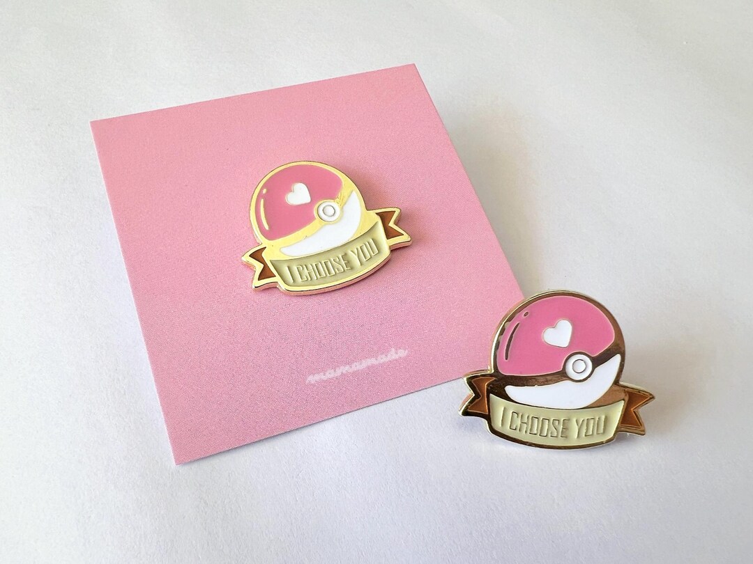 Enamel Pin // I Choose You – Poke Heart - Etsy Australia