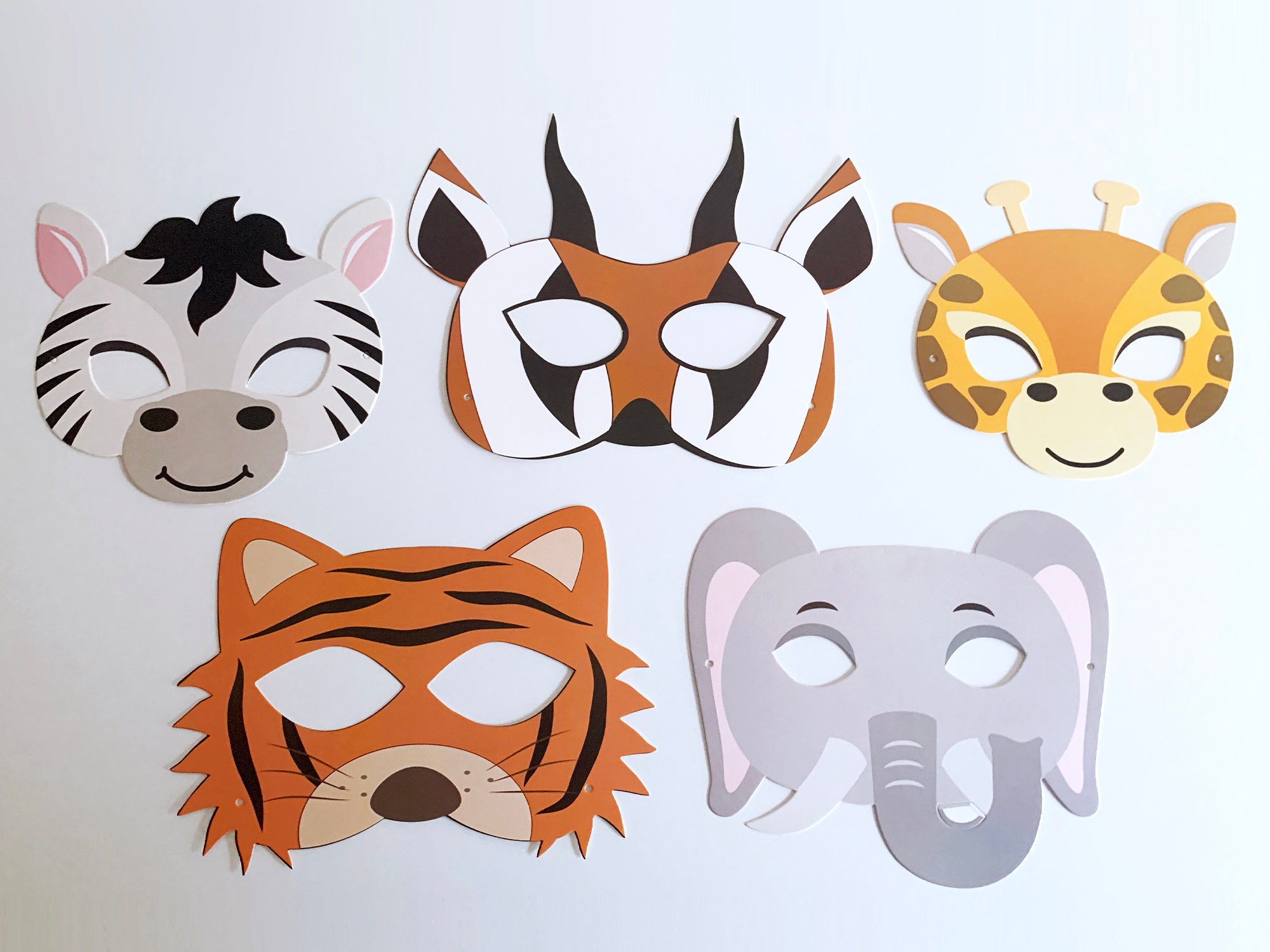 Kids Paper Animal Masks // 10 Pack - Etsy