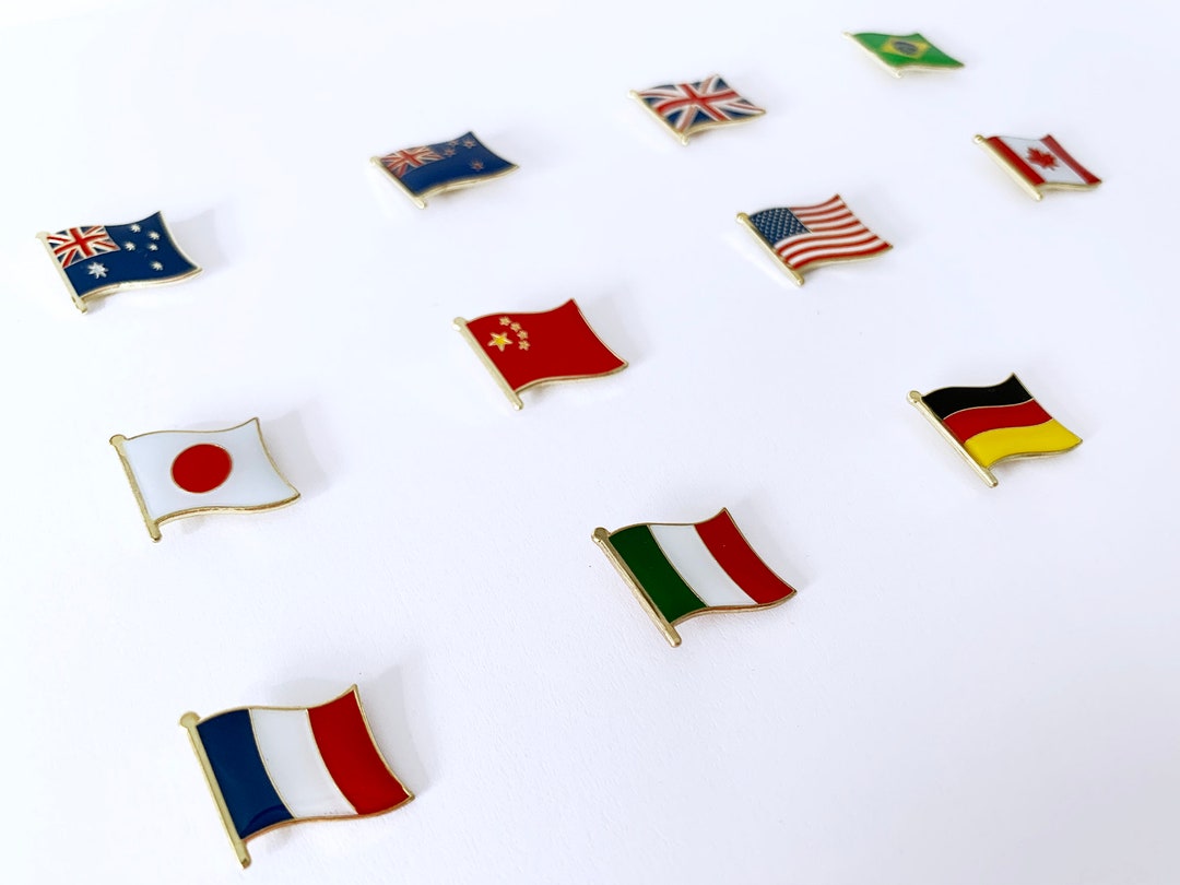 Enamel Pin // Flags - Etsy