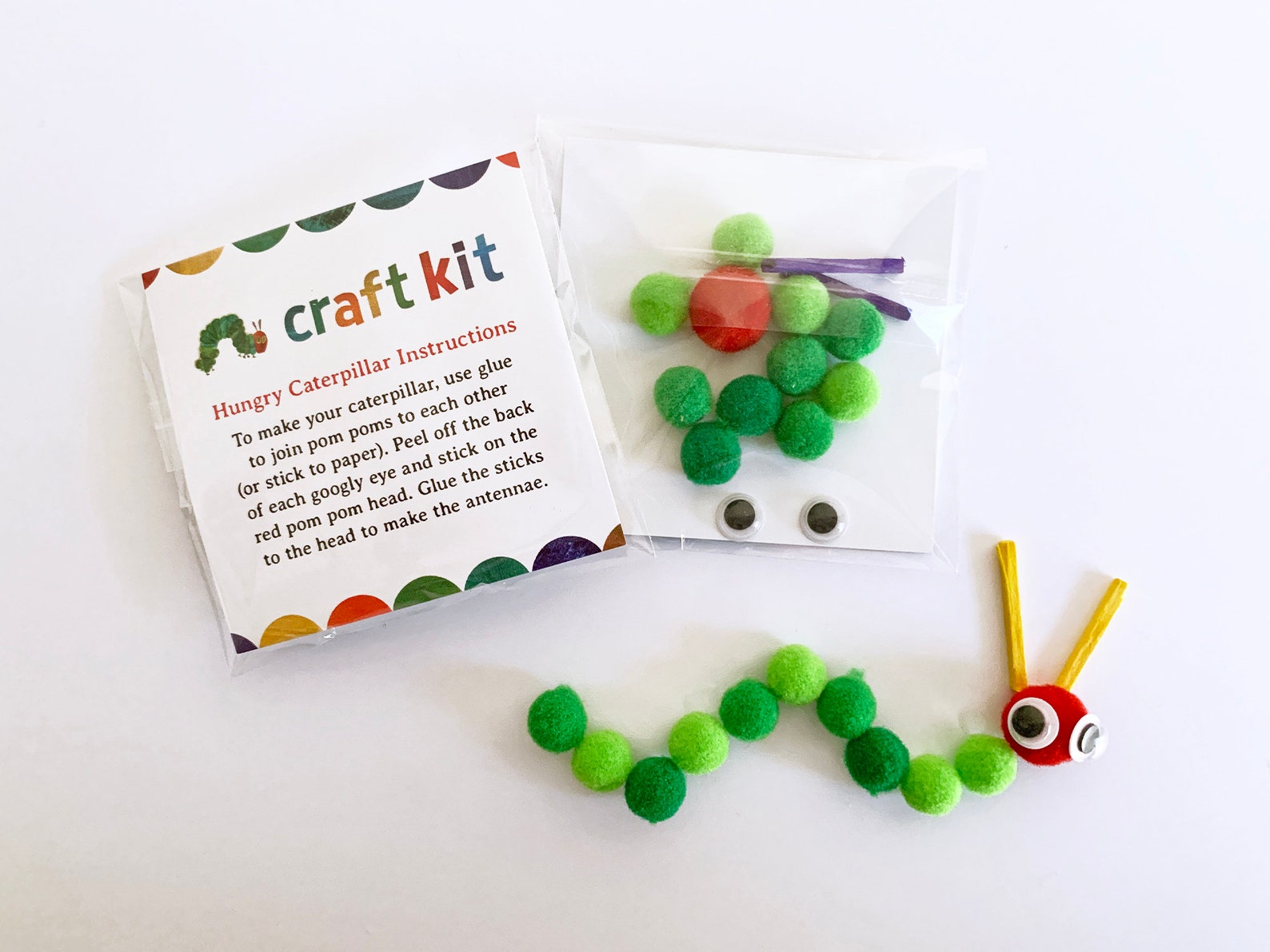 Mini Craft Kit // Caterpillar - Etsy