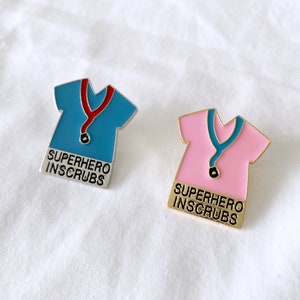 Enamel Pin // Medical Scrubs (nurses + Doctors) - Etsy