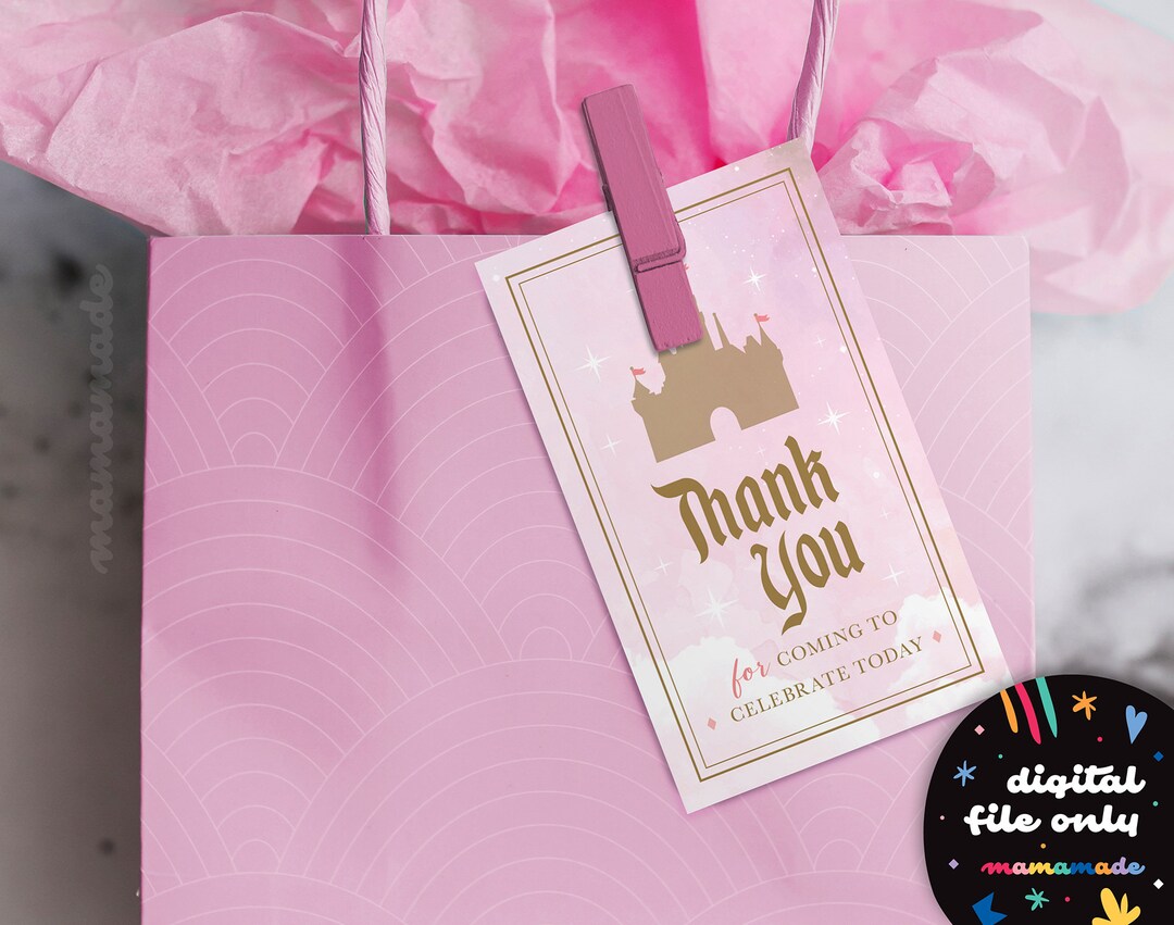 Party Gift Bag Tags // Disney Princess Party (digital File Only) - Etsy ...