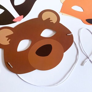 Kids Paper Animal Masks // 5 Pack - Etsy