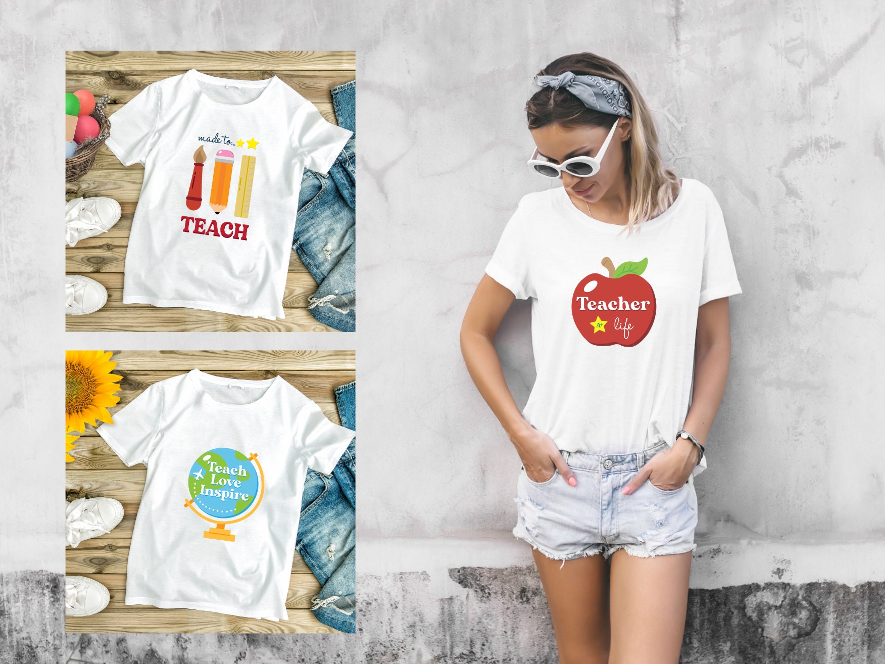 Teacher Sublimation PNG, Teacher Bundle Sublimation File, Teaching ...