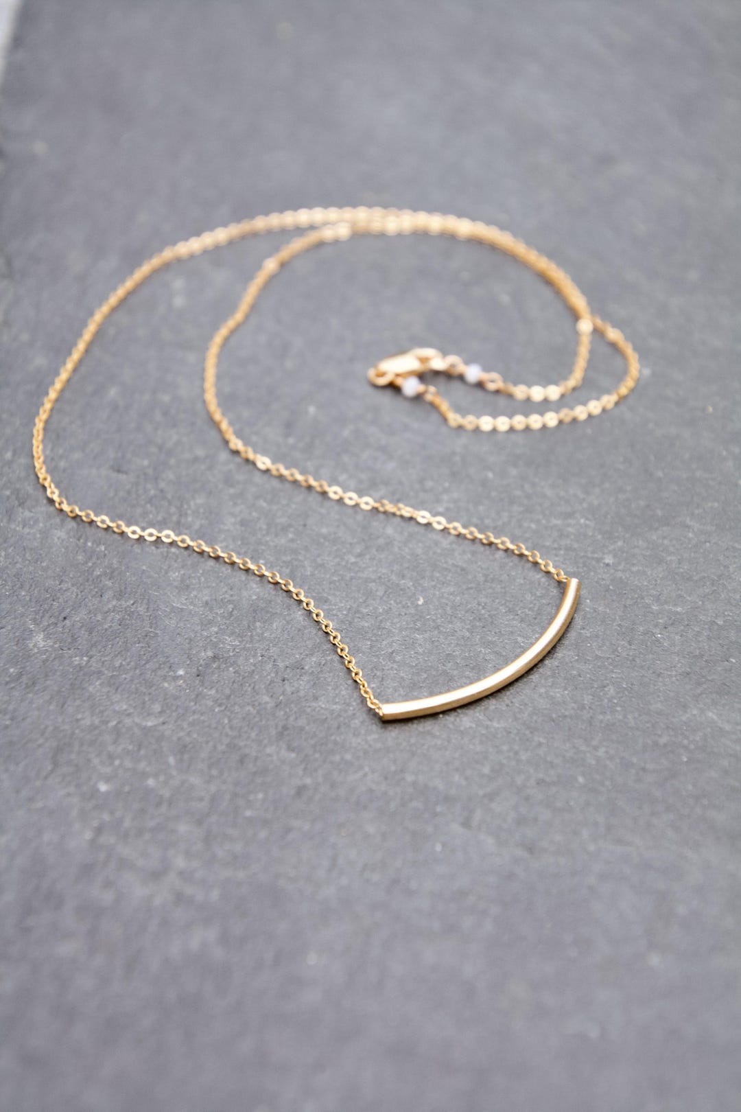 Gold-filled Tube Necklace, 18in Layering Cable Chain - Etsy