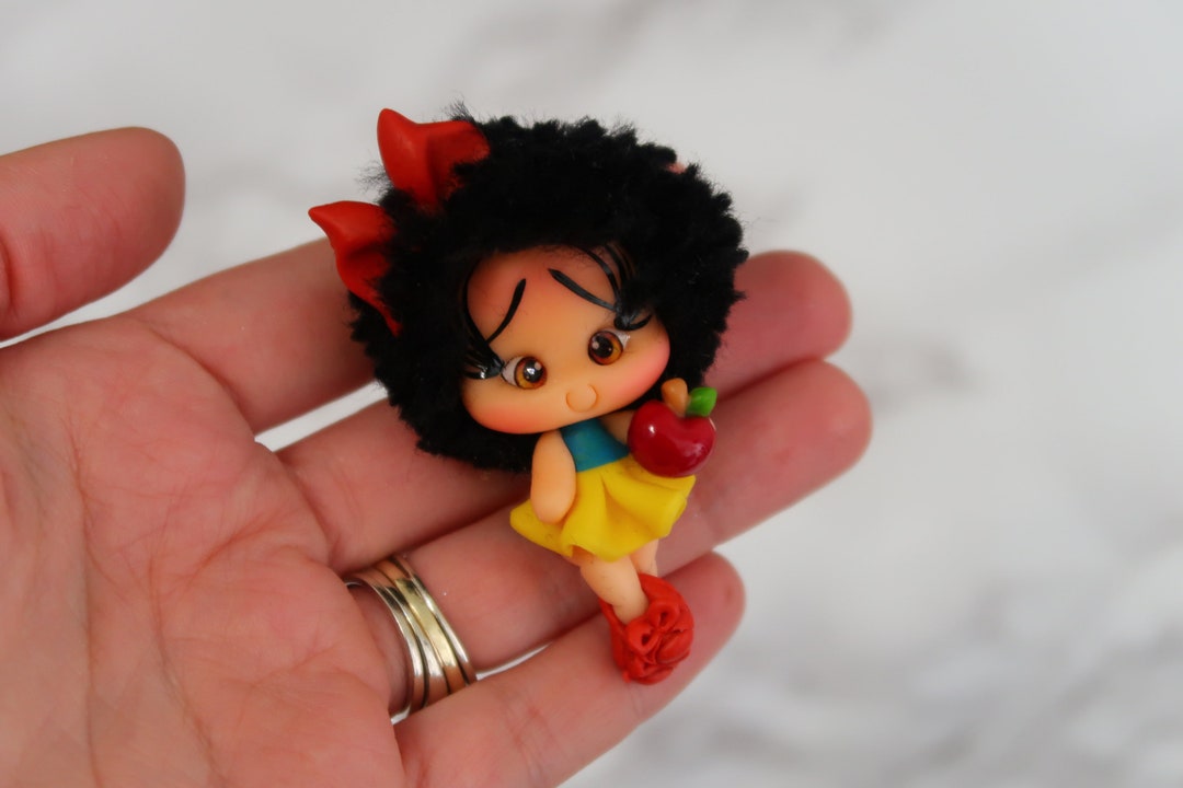 Afro Snow White Clay Doll Snow White Cold Porcelain Clay Doll Clay Doll ...