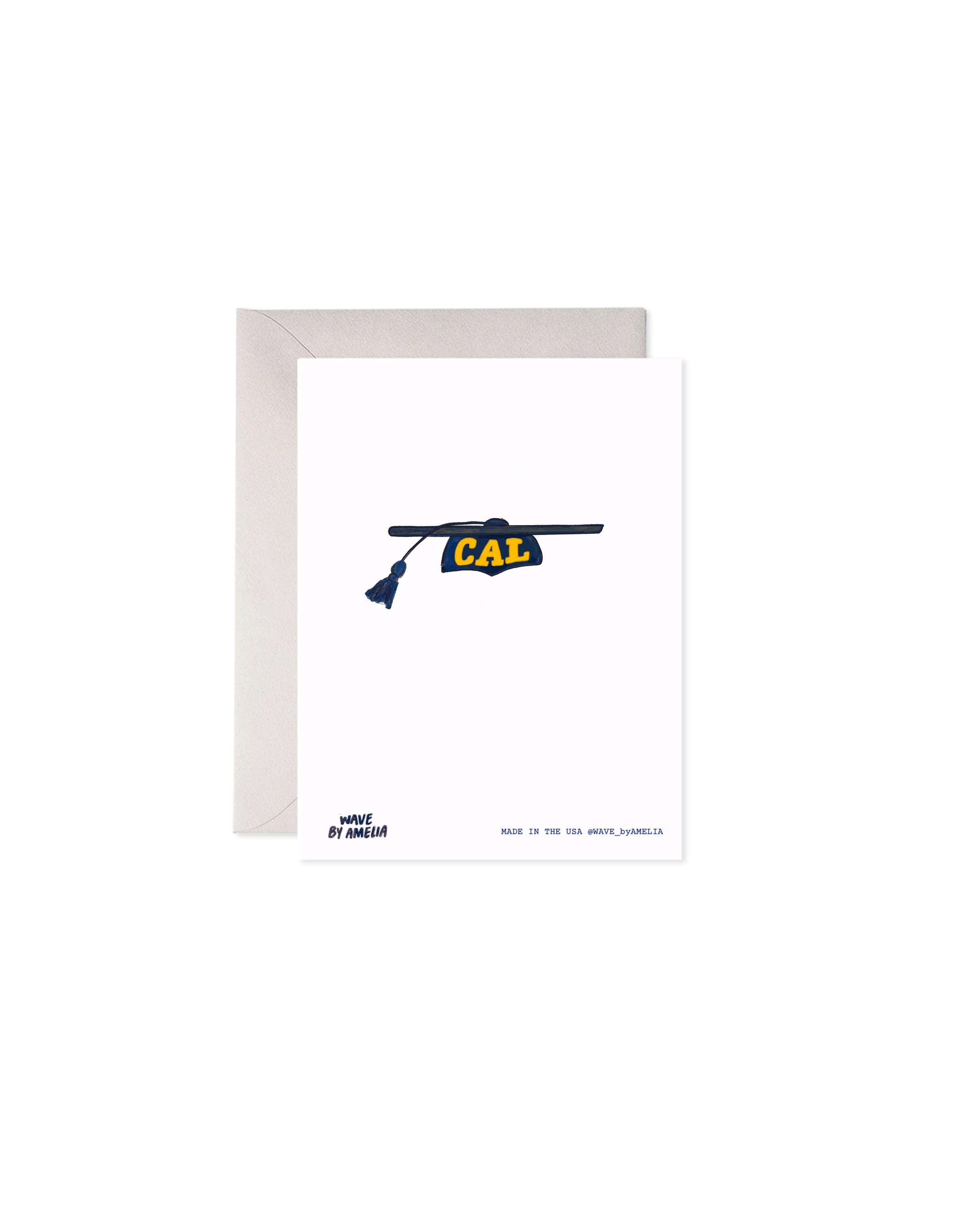 Cal Berkeley Graduation Card – Oski Bear in Cap | Congrats Card With ...