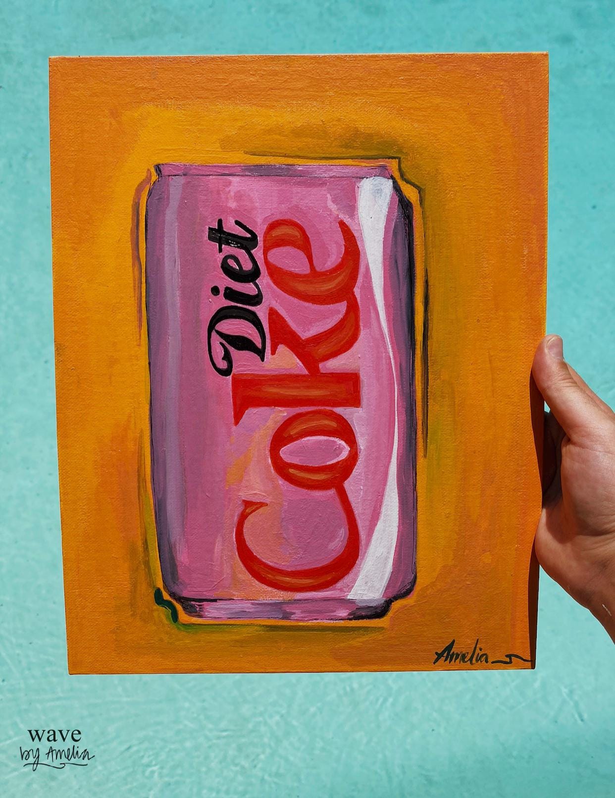 Pink Diet Coke Art Print – Pop Art Wall Decor, Soda Can Poster, 11x14 ...