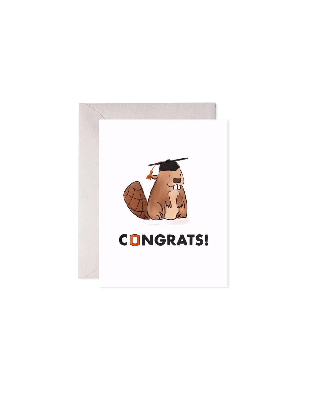 Oregon State University Graduation Card – “congrats” With Beaver in ...