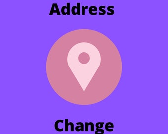 Address Change - Etsy