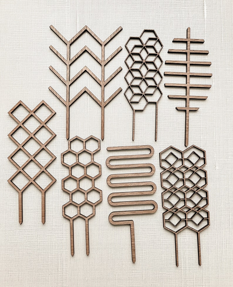 Boho Plant Trellis Houseplant Stakes SVG File Bundle for - Etsy