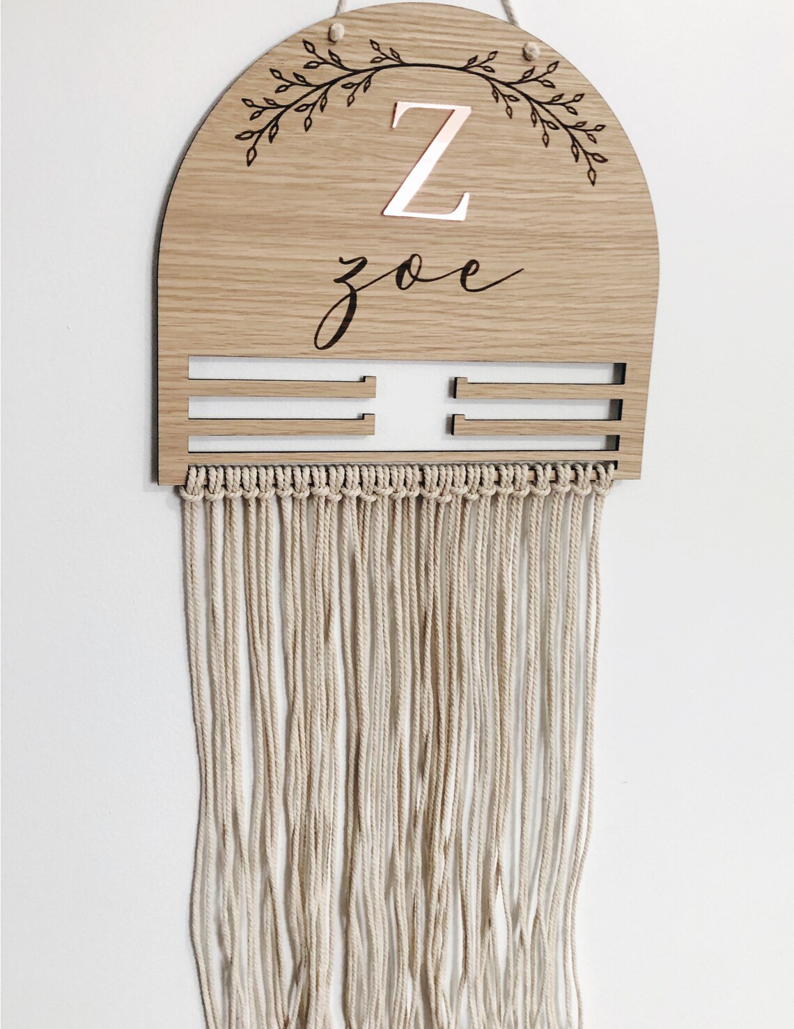 Vine Botanical Floral Bow Holder File Laser Cut File for | Etsy