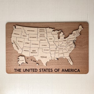 United States of America USA Map Glowforge File Bundle SVG Laser Cutter ...