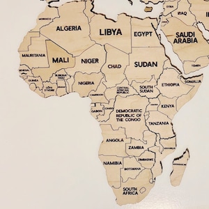 World Map Glowforge File Laser Cutter SVG - Etsy