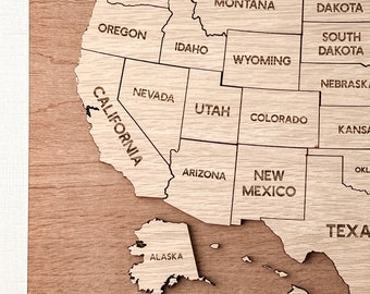 DIGITAL SVG File DXF Glowforge Ready Laser Cut Layered United States ...