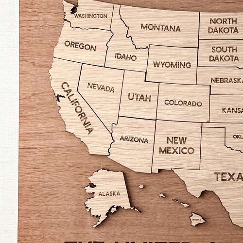 USA Map Travel Svg File United States Adventure Tracking - Etsy