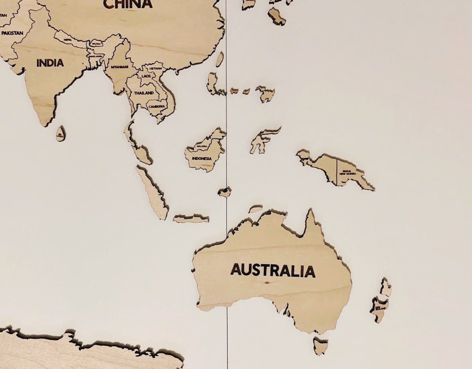 World Map Glowforge File Laser Cutter SVG - Etsy