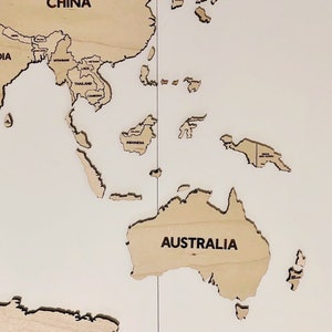 World Map Glowforge File Laser Cutter SVG - Etsy