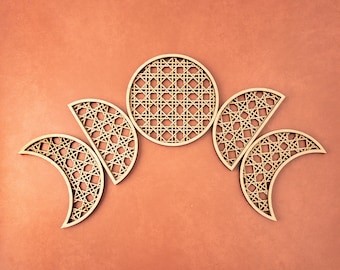 Moon Phases Wall Hanging Laser Cut File SVG for Glowforge | Etsy