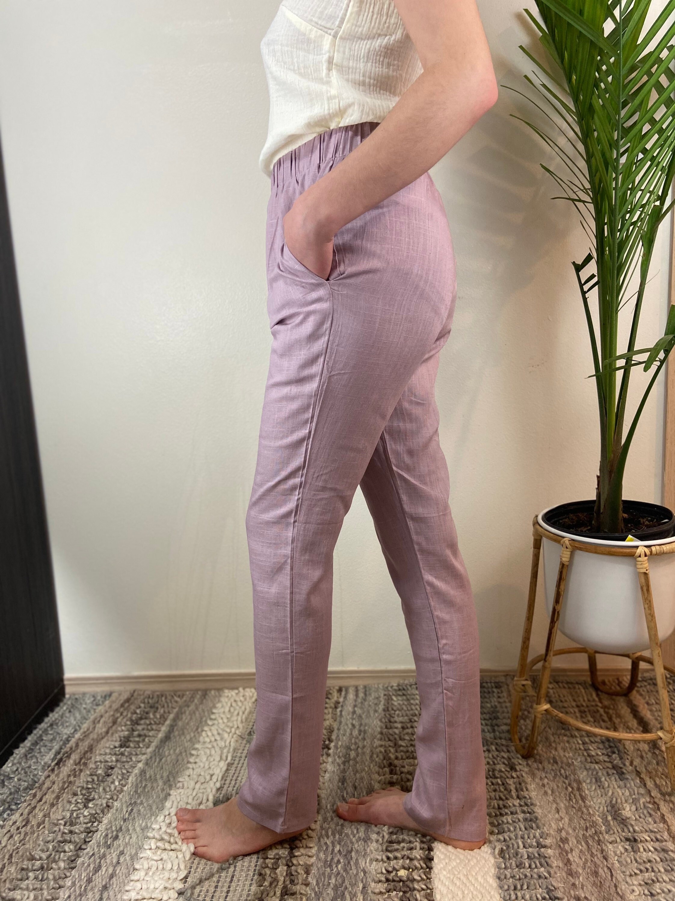 Cotton Linen Pants - Etsy