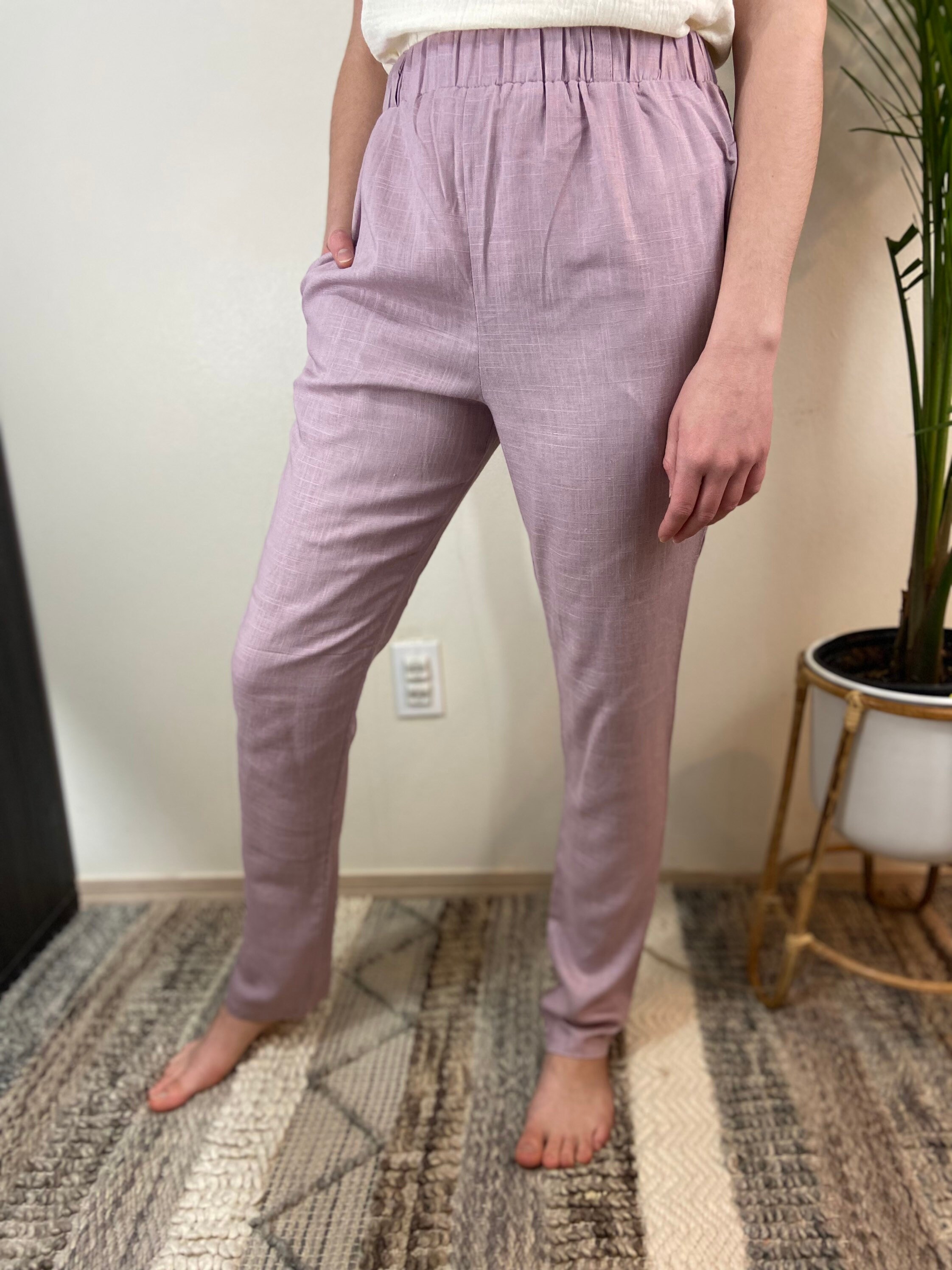Cotton Linen Pants - Etsy