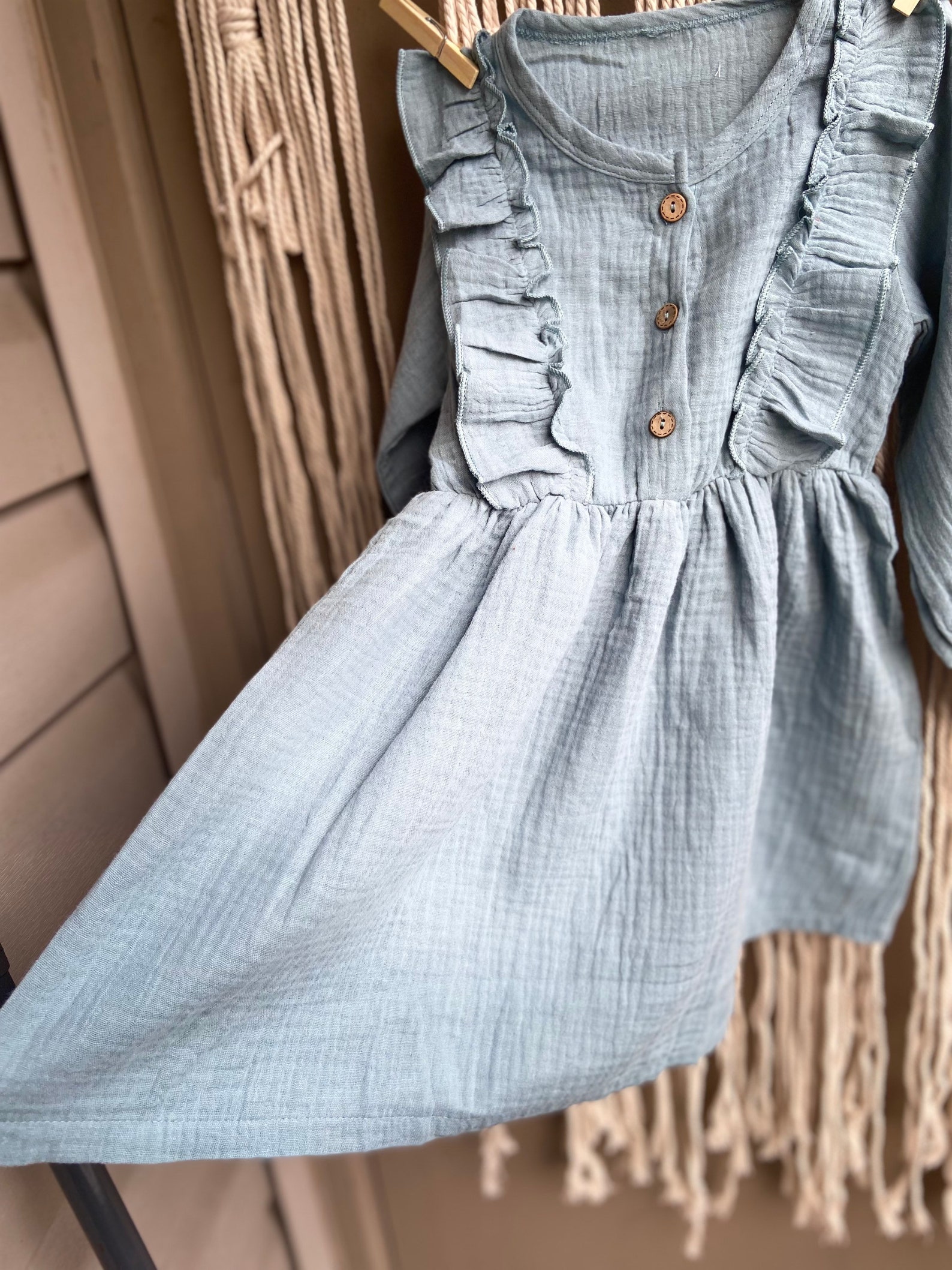 100% Cotton Muslin Dress - Etsy