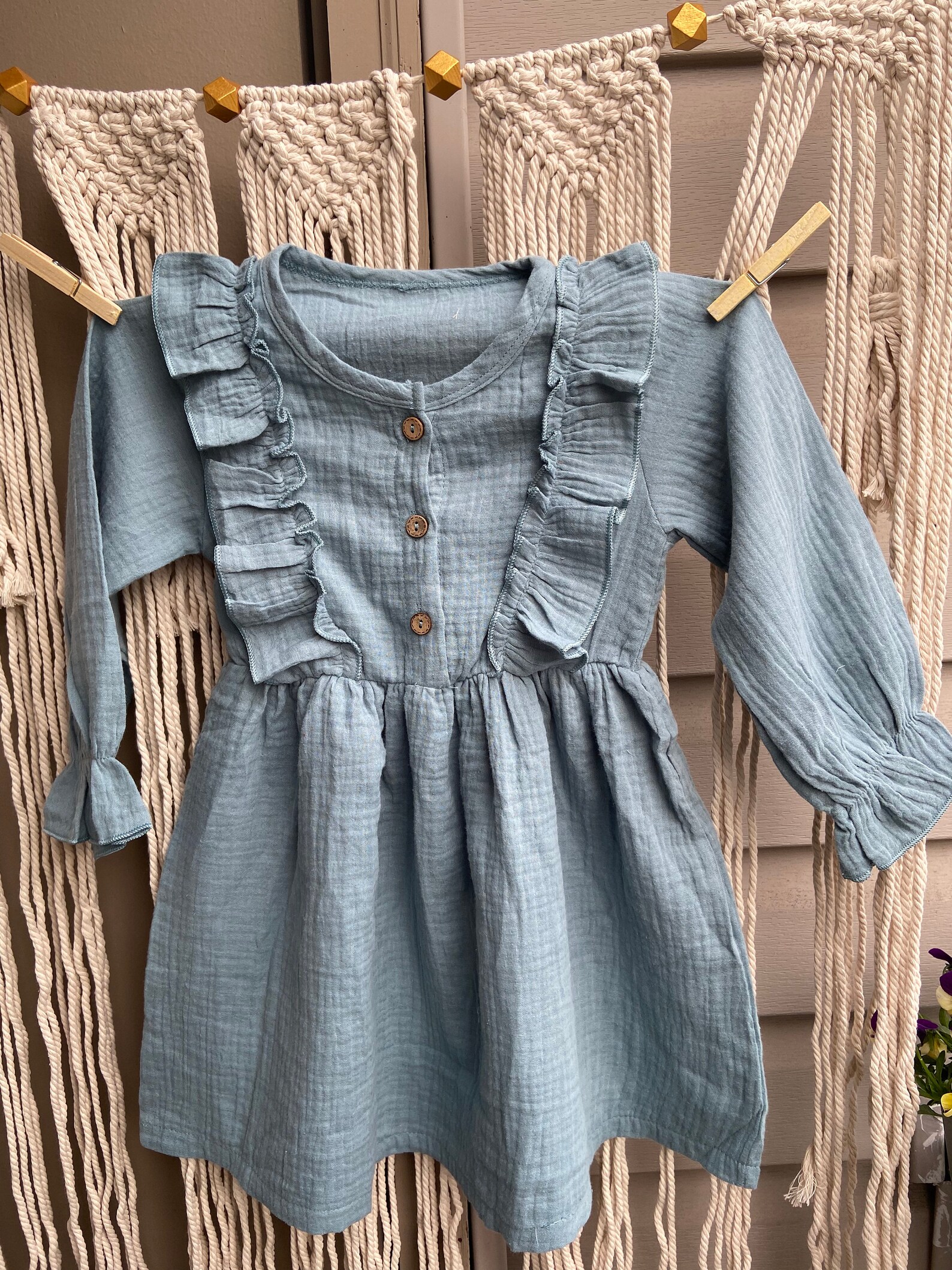 100% Cotton Muslin Dress - Etsy