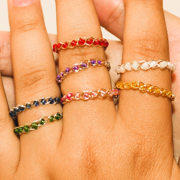 Wire Wrapped Ring - Etsy