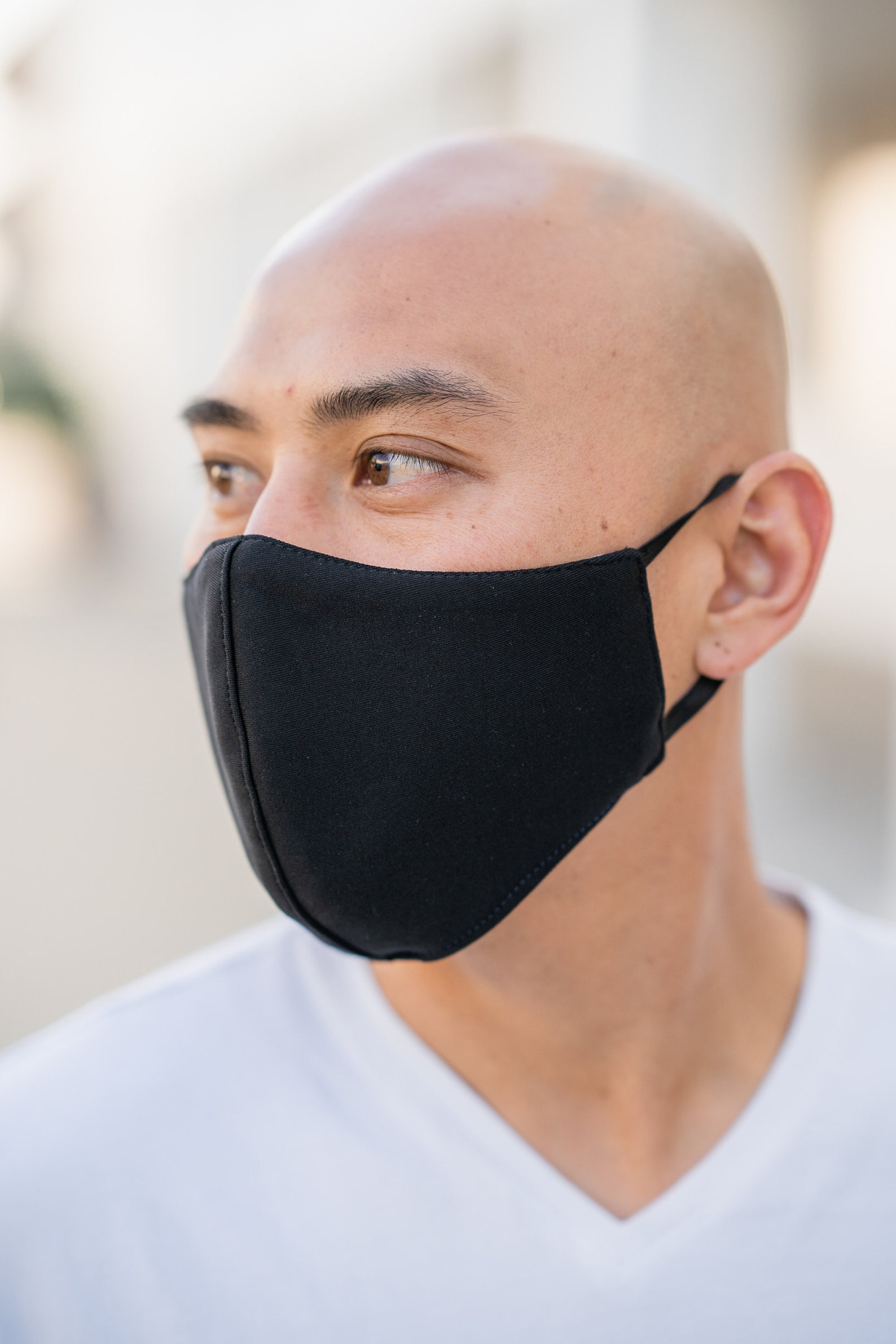 Black Face Mask, Replaceable Nose Wire, Double Layer With Filter Pocket ...