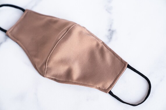 Light Brown Face Mask Replaceable Nose Wire Double Layer | Etsy