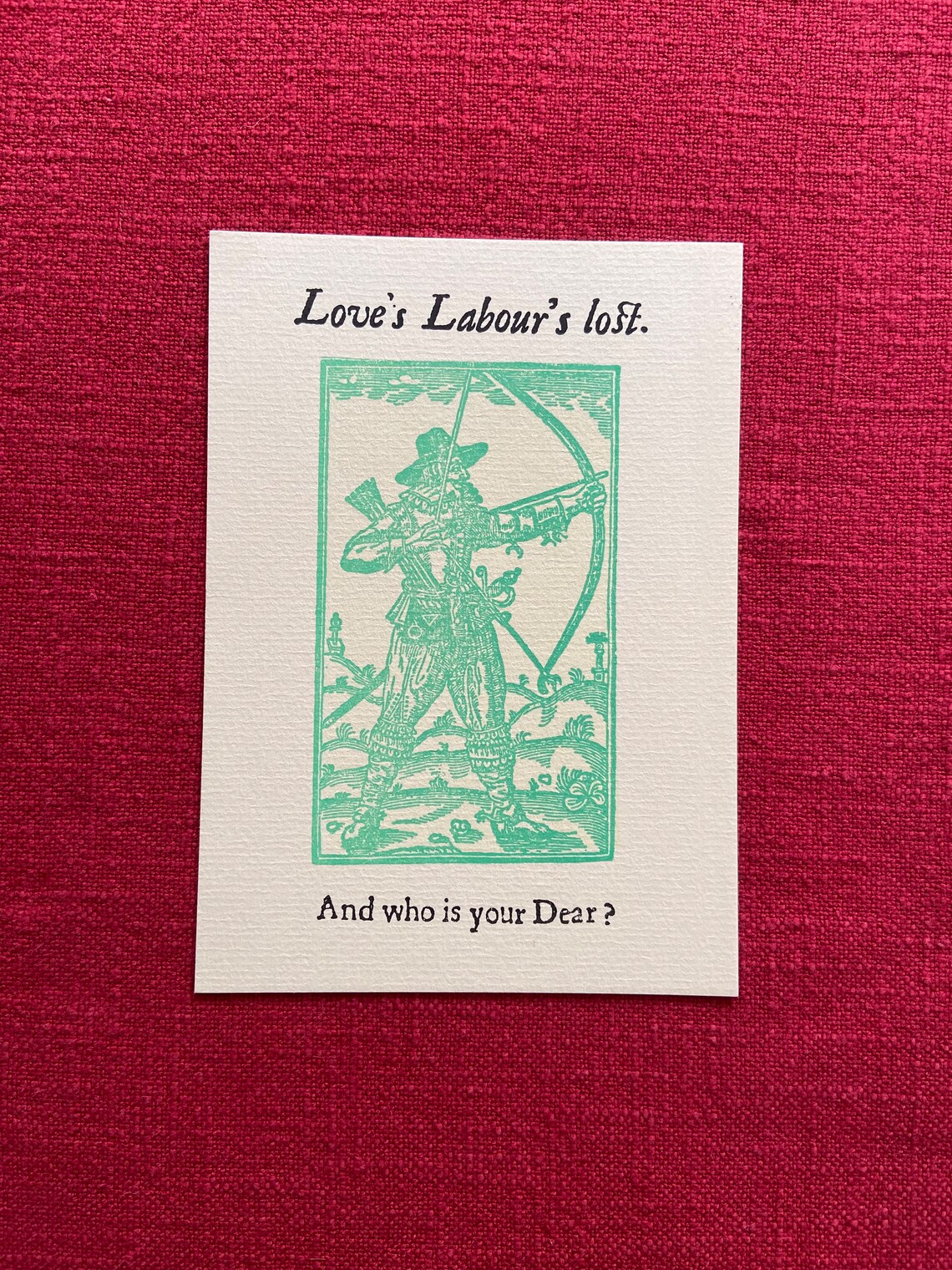 Shakespeare Valentines - Etsy