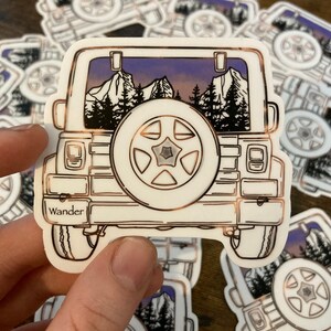 Waterproof Vinyl Sticker, Jeep Stickers/outdoor/adventure Sticker /for ...