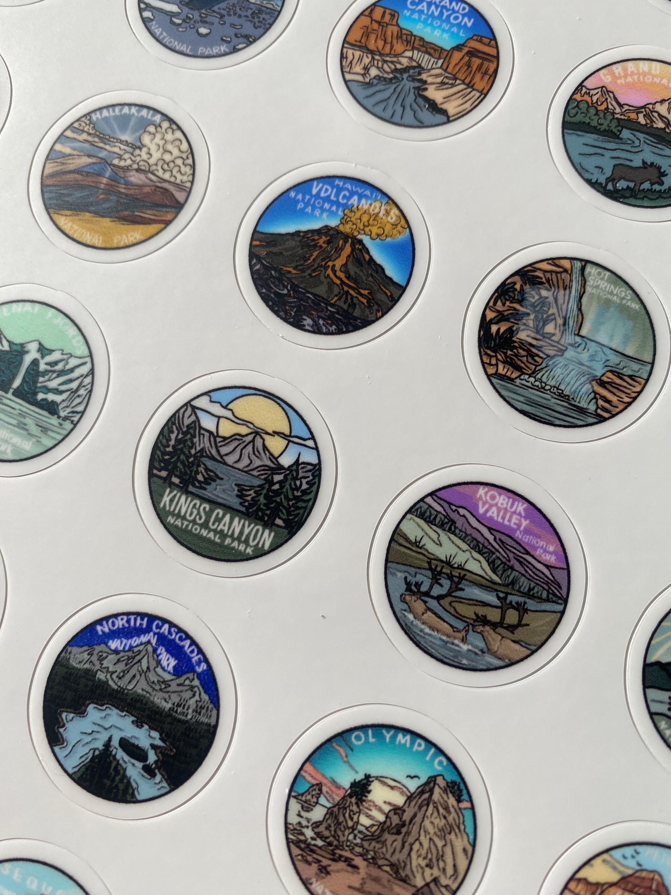 National Park Sticker Set All 63 Parks Waterproof Vinyl Decals for ...