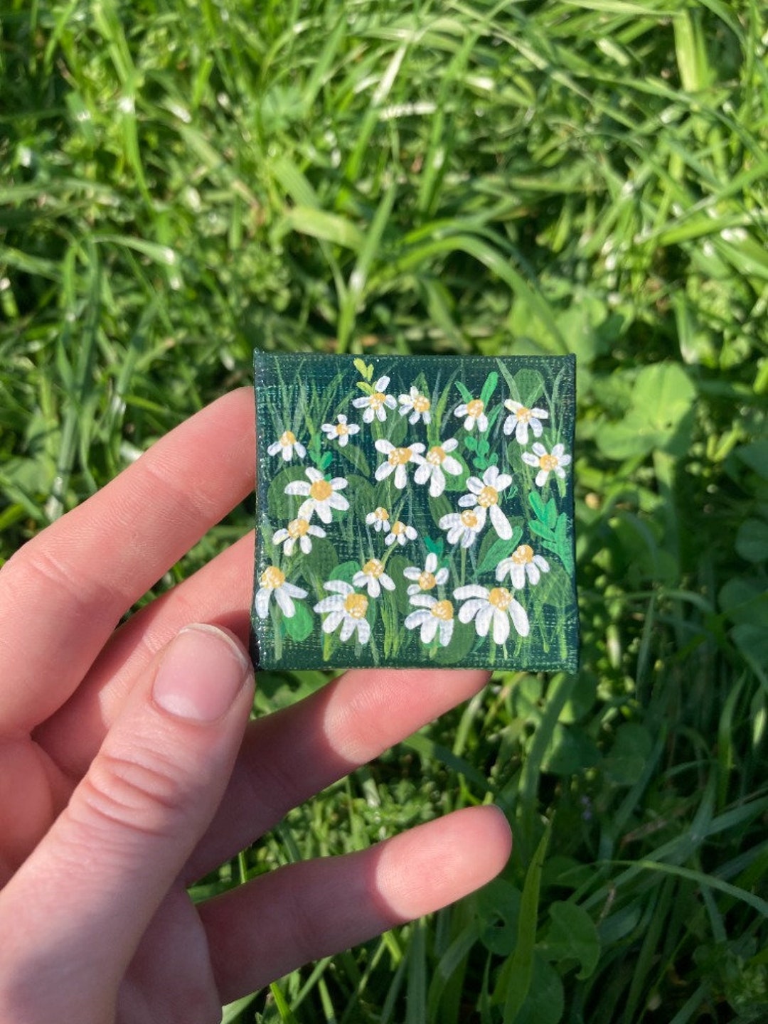 Original Acrylic Painting, Flowers Painting, Floral Painting. Mini ...